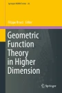 Geometric Function Theory in Higher Dimension | Springer Nature Link ...