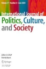 Home | International Journal of Politics, Culture, and Society