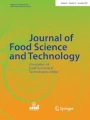 Home | Journal of Food Science and Technology