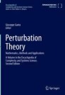 Perturbation Theory: Mathematics, Methods and Applications | SpringerLink