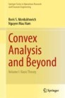 Convex Analysis and Beyond: Volume I: Basic Theory | SpringerLink