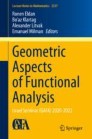 Geometric Aspects of Functional Analysis: Israel Seminar (GAFA) 2020 ...