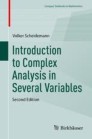 Introduction to Complex Analysis in Several Variables | SpringerLink
