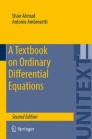 A Textbook on Ordinary Differential Equations | SpringerLink