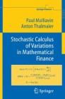 Stochastic Calculus of Variations in Mathematical Finance | SpringerLink