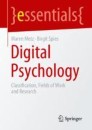 Digital Psychology: Classification, Fields of Work and Research ...