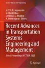 Recent Advances in Transportation Systems Engineering and Management ...