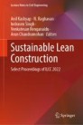 Sustainable Lean Construction: Select Proceedings of ILCC 2022 ...
