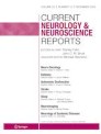 Current Neurology and Neuroscience Reports | Home