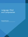 Computational Cognitive Modeling and Linguistic Theory | SpringerLink