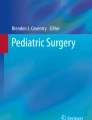 Pediatric Surgery: General Principles and Newborn Surgery | SpringerLink