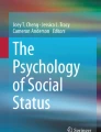 Social Position and Social Status: An Institutional and Relational ...