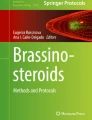 Analysis of Brassinosteroids in Plants | Journal of Plant Growth Regulation