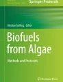 Concepts and Techniques for the Study of Algae | SpringerLink