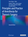 Video-Assisted Thoracoscopic Surgery | Springer Nature Link