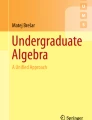 Commutative Algebra through Exercises | Springer Nature Link (formerly ...