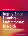 Inquiry-Based Learning in Higher Education | SpringerLink