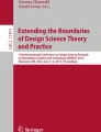 Introduction to Design Science Research | SpringerLink