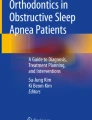 Mandibular Advancement Splint Therapy | SpringerLink