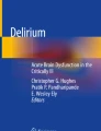 Delirium in critically ill children: a retrospective pre- and post ...