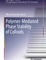 Colloids and the Depletion Interaction | Springer Nature Link (formerly ...