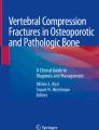 Radiographic assessment of acute vs chronic vertebral compression ...
