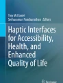 Haptics in social interaction with agents and avatars in virtual ...