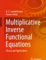 Functional Equations | Springer Nature Link (formerly SpringerLink)