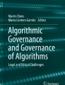 From algorithmic governance to govern algorithm | AI & SOCIETY
