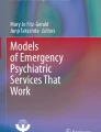 Prehospital Behavioral Emergencies | SpringerLink