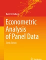 Spatial Econometrics: From Cross-Sectional Data to Spatial Panels | Springer Nature Link ...