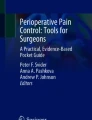 Perioperative Pain Management: A Clinical Guide | Springer Nature Link ...