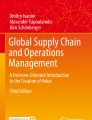 Global Supply Chain and Operations Management: A Decision-Oriented ...