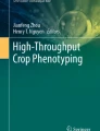 High-Throughput Plant Phenotyping Platforms | SpringerLink