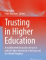 Building trust in the classroom: perspectives from students and ...