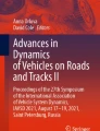 Vehicle Dynamics: Modeling and Simulation | SpringerLink