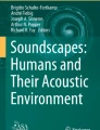 Acoustic Ecology and the World Soundscape Project | SpringerLink