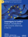 Conflicts of sovereignty in contemporary Europe: a framework of ...