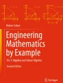 Engineering Mathematics by Example: Vol. I: Algebra and Linear Algebra | SpringerLink