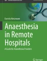Recognition and Management of High Spinal Anaesthesia | SpringerLink