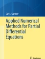 Partial Differential Equations with Numerical Methods | Springer Nature ...