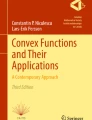 Convex Analysis and Beyond: Volume I: Basic Theory | Springer Nature Link (formerly SpringerLink)