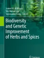 Genetics, Genomics, and Breeding of Coriander: A Review | SpringerLink