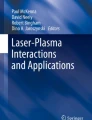 Introduction to Laser-Plasma Interactions | SpringerLink