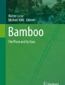 Bamboo Science and Technology | Springer Nature Link