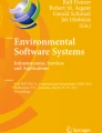 Environmental Software Systems. Computer Science for Environmental ...
