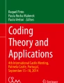 Group Codes | SpringerLink