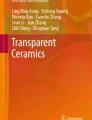 Transparent aluminium ceramics: fabrication techniques, setbacks and ...