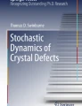 Line Defects: Dislocations in Crystalline Materials | SpringerLink