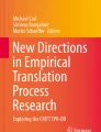 Researching Cognitive Processes of Translation | SpringerLink